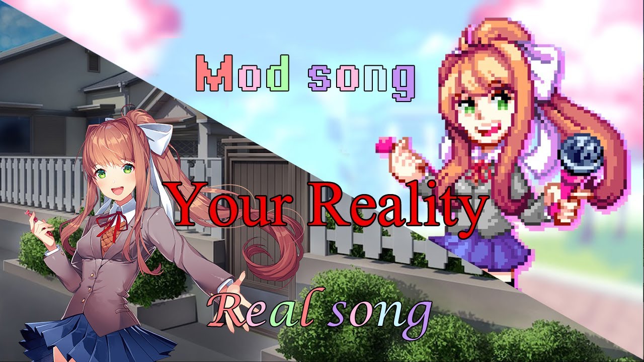 Your reality ddlc vs friday night funkin monika mod - YouTube