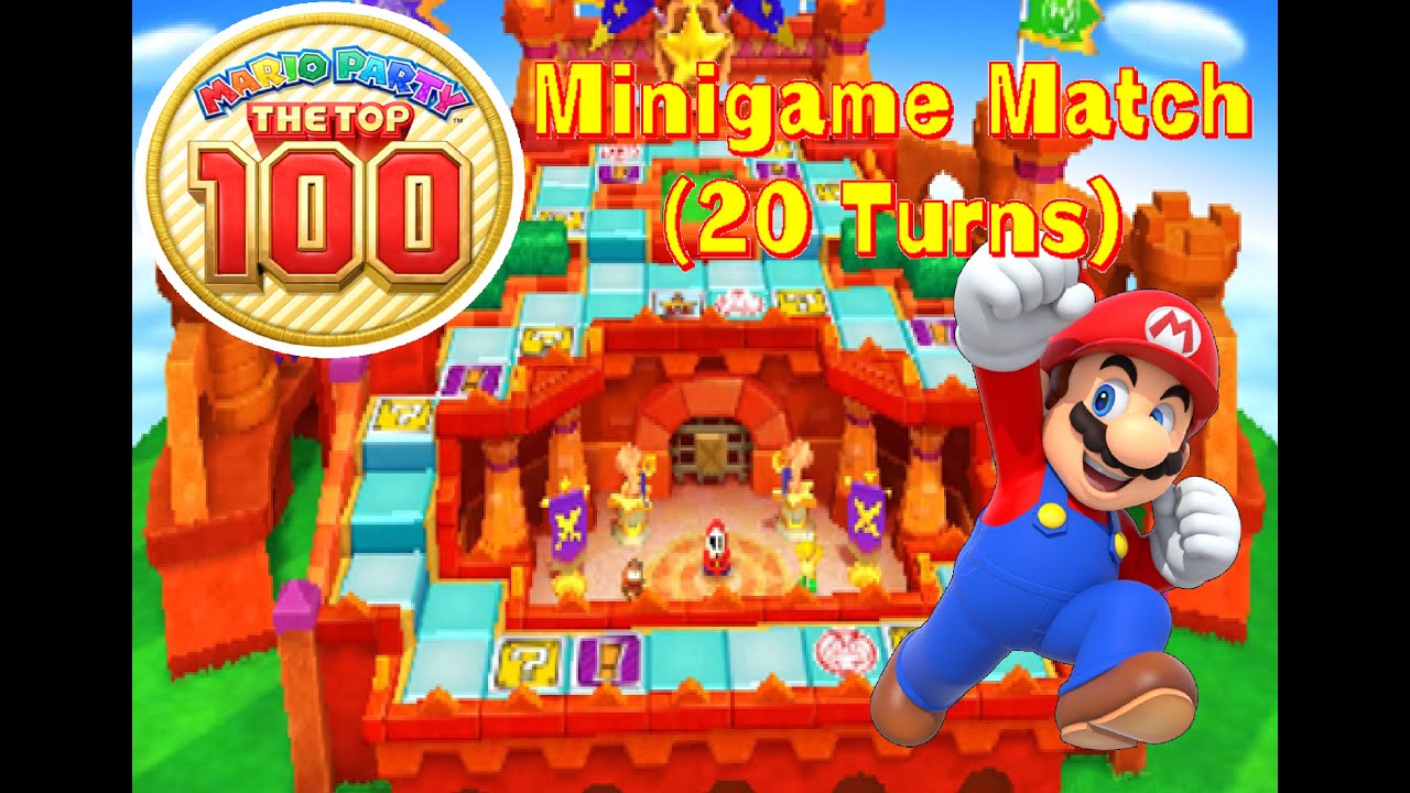 Let's Play Mario Party: The Top 100 - Minigame Match (20 Turns) - YouTube