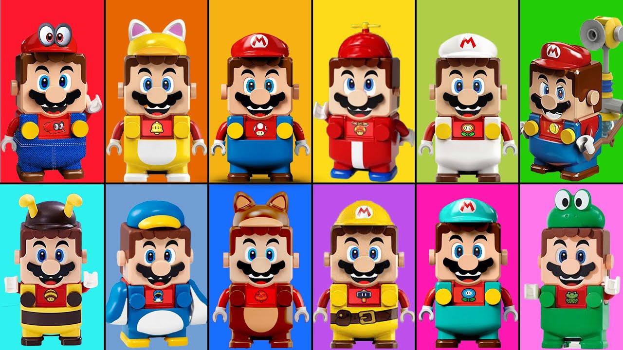 LEGO VS Game Super Mario Twelve(12) Costumes comparison - YouTube