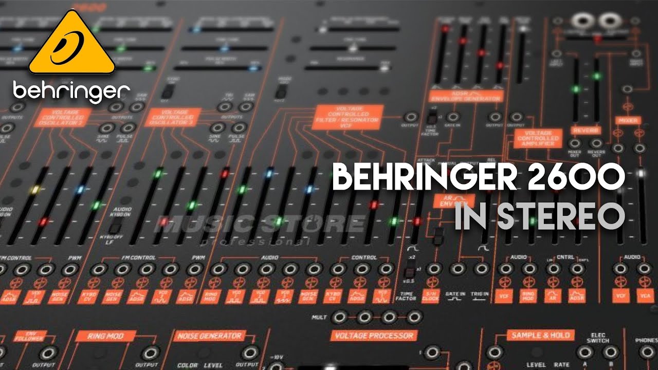 The Behringer 2600 in stereo - YouTube