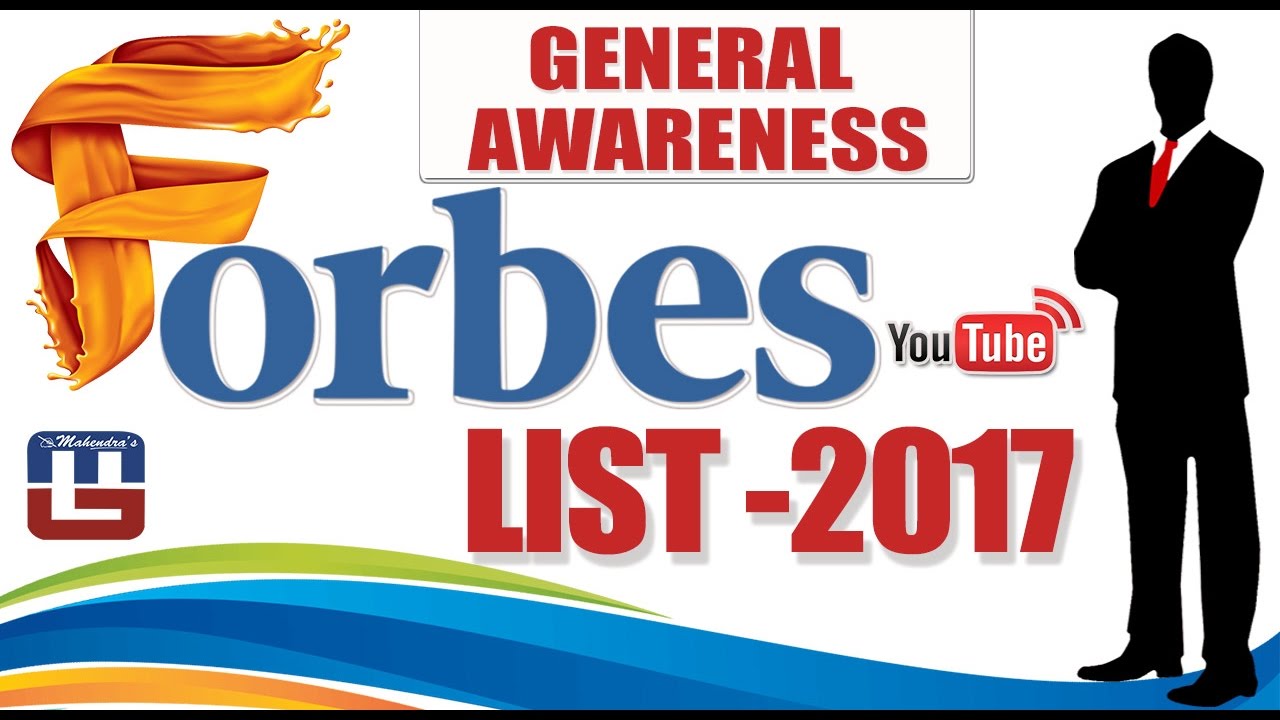 FORBES LIST 2017 | GENERAL AWARENESS | फोर्ब्स सूची - YouTube