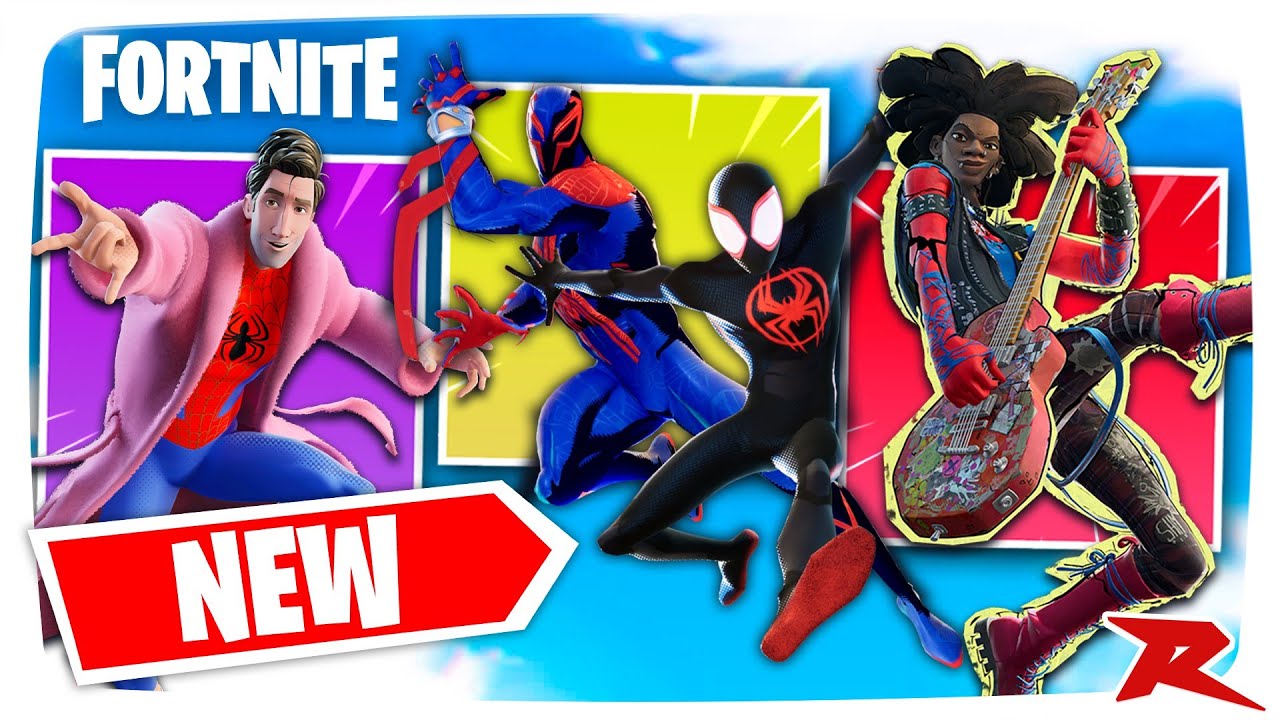 *NEW* All Spider-Verse Spider-Man Skins out NOW in Fortnite! - YouTube