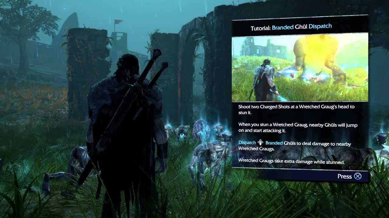 Middle-earth™: Shadow of Mordor™ lord of the hunt controlling Ghul 2 ...