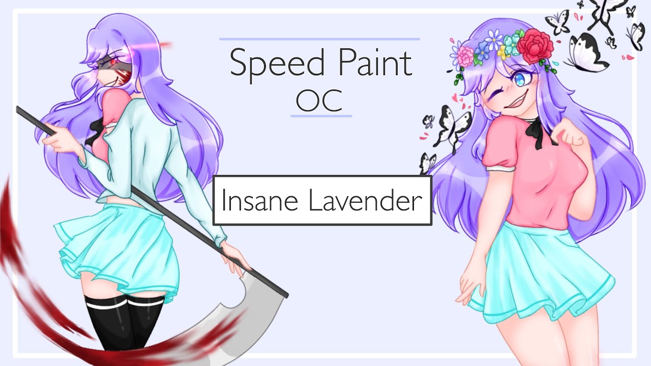 Insane Lavender OC - [Speedpaint] - YouTube