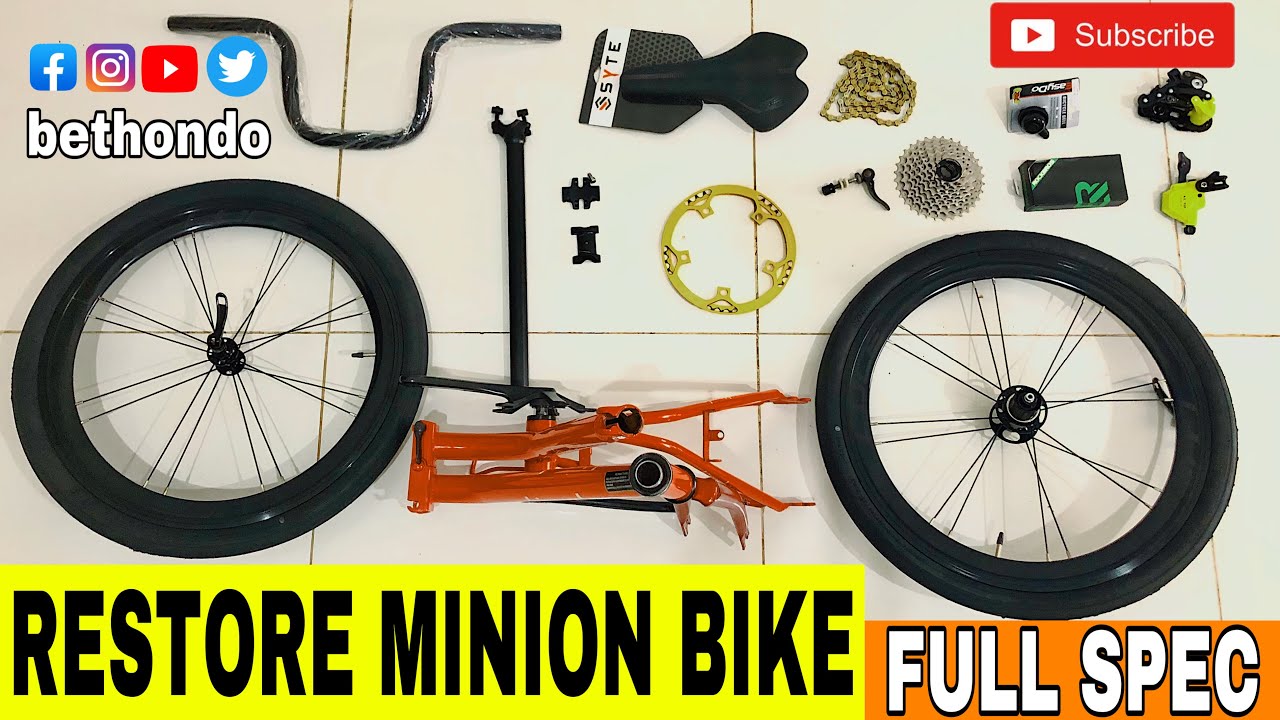 MINION BIKE PROJECT BUILD BIKE FULL SPEC - YouTube