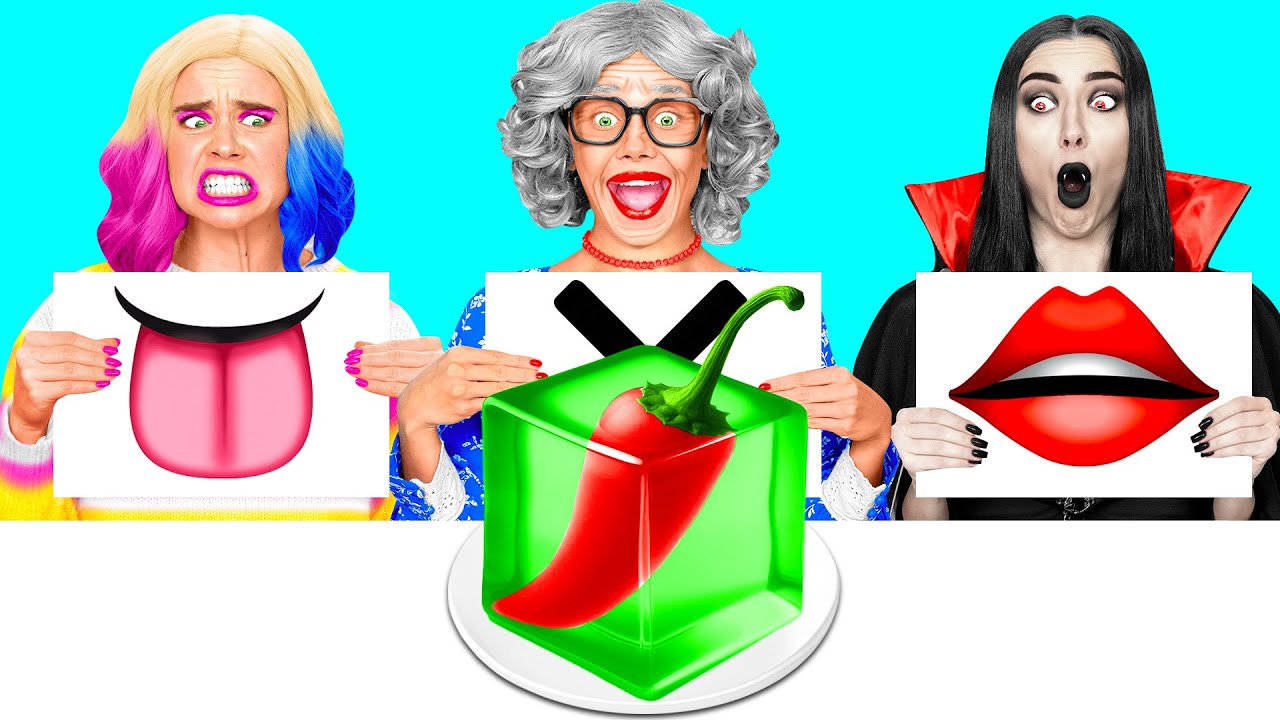 咬，舔或没有挑战 | 有趣的情况下 在厨房 BaRaDa Challenge - YouTube