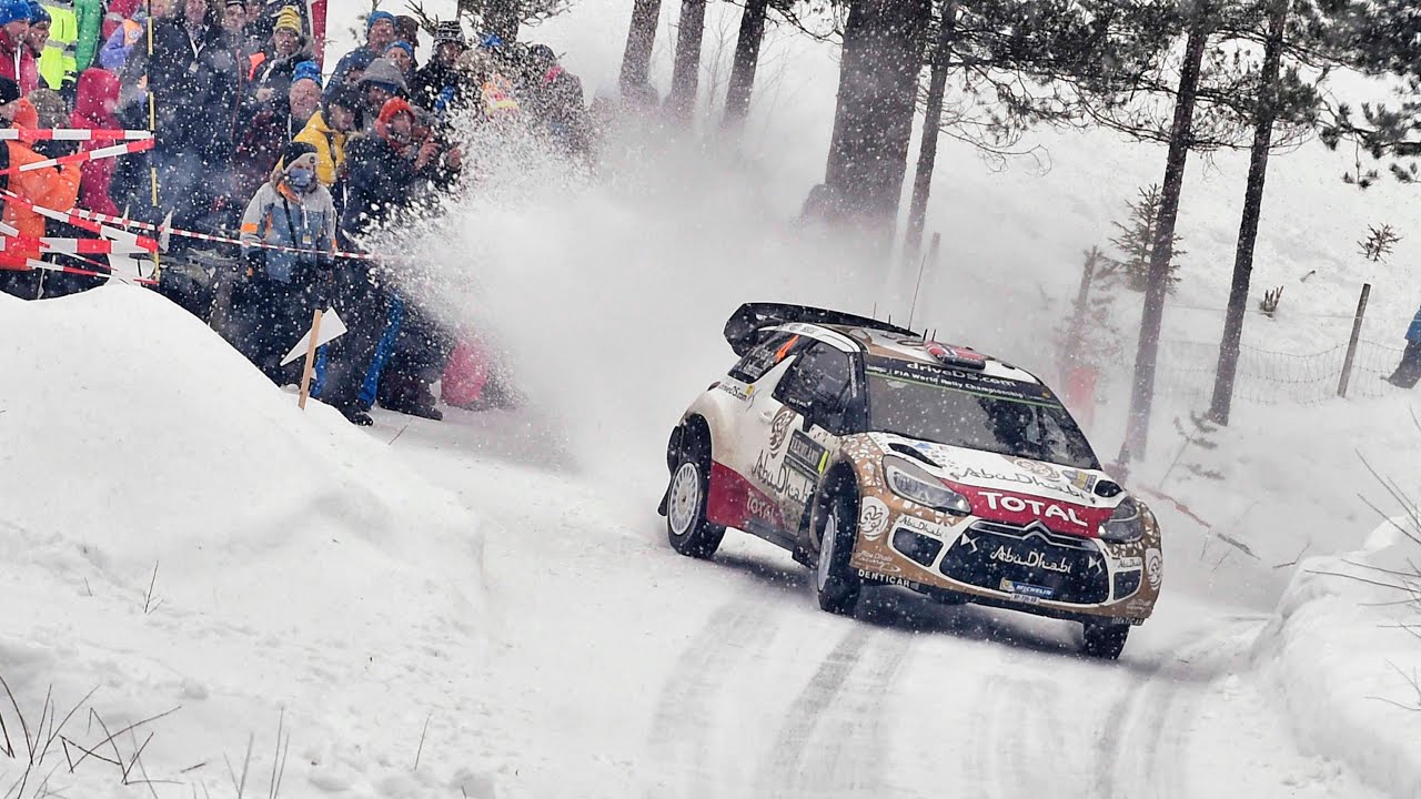 Rallying on Snowy Roads in Sweden - FIA World Rally Championship 2015 ...
