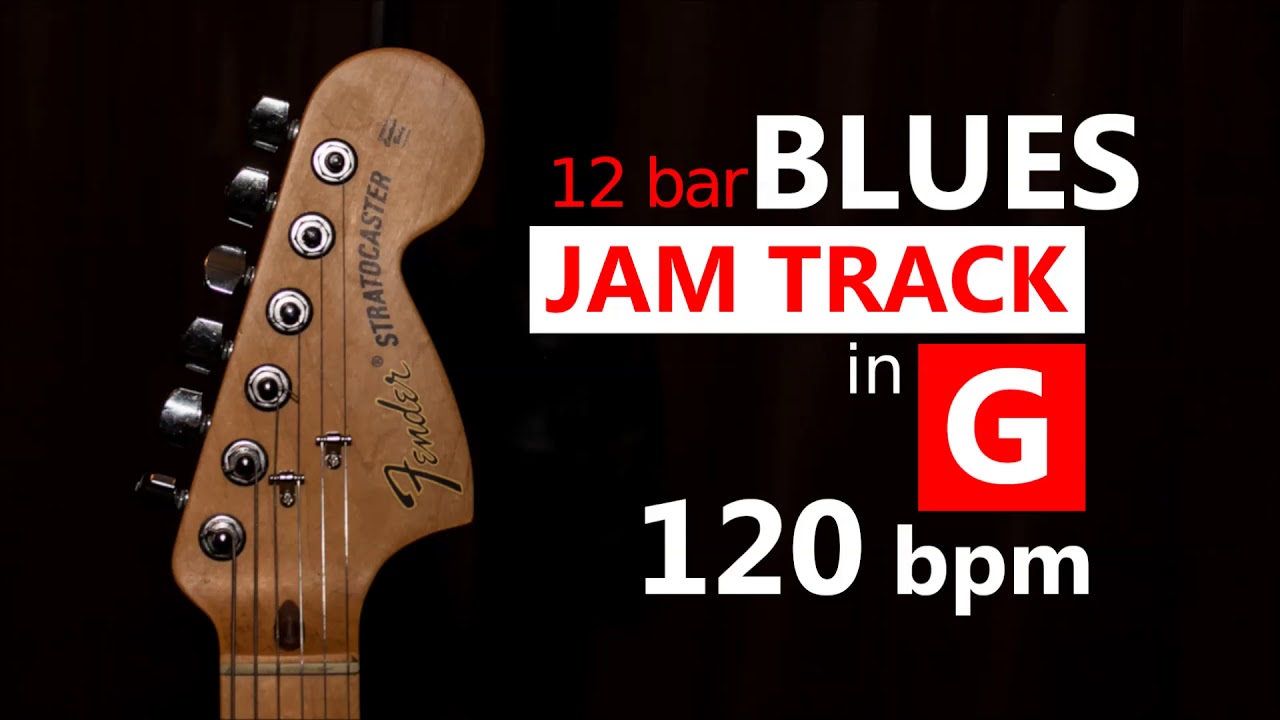 Blues Backing Track in G (12 bar, 120 bpm) - YouTube