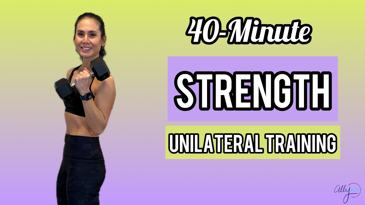 40-Minute Unilateral Strength Workout - YouTube