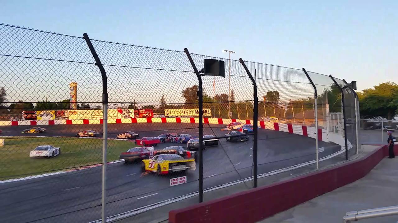 Madera Speedway April 30 2016 - Wreck - Loan Mart Open Late Models ...