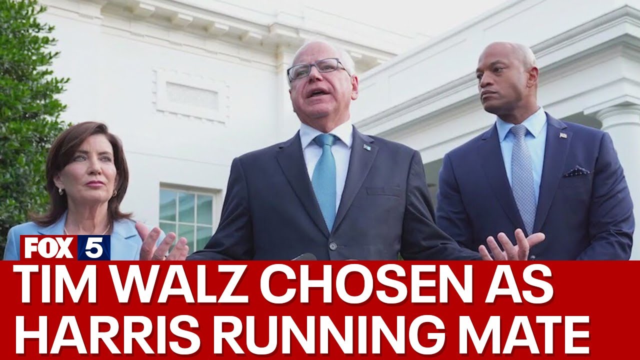 Kamala Harris picks Tim Walz as running mate in 2024 - YouTube