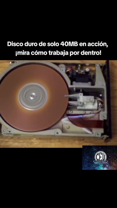 Como funciona un disco duro de 40mb por dentro - YouTube