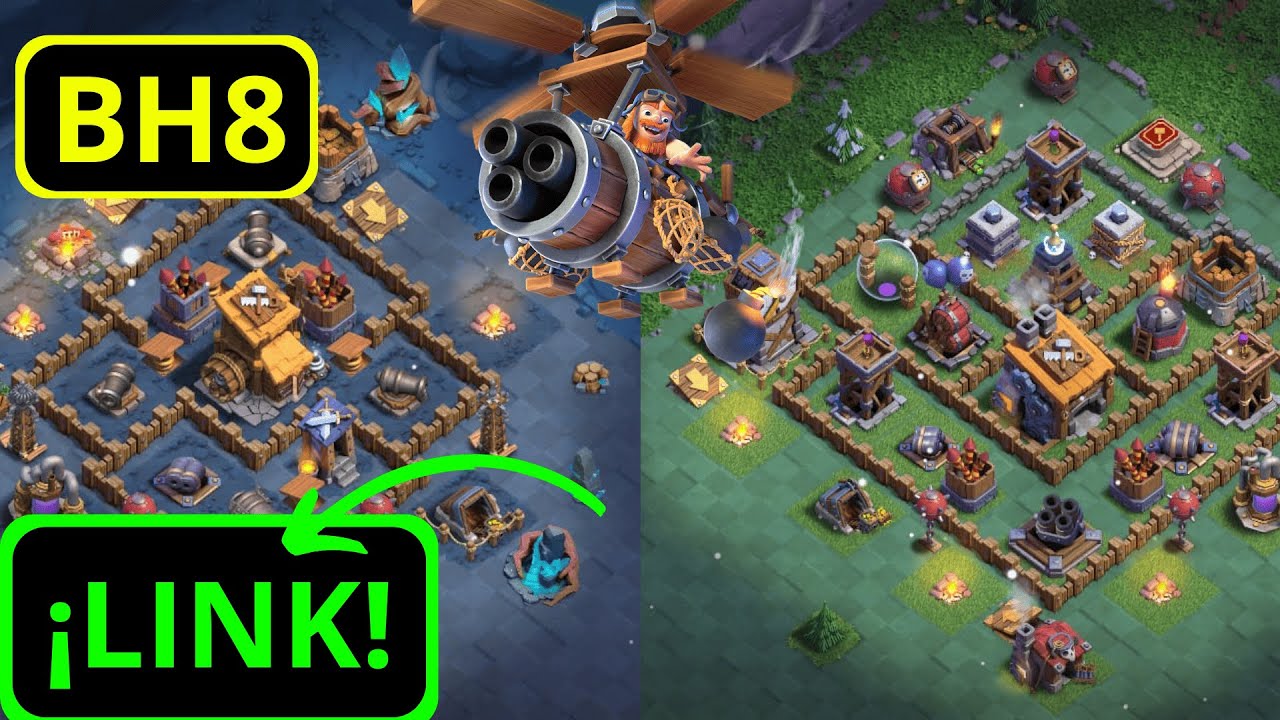 DEFENSA INFALIBLE🤡🗿👍 / BH8 Aldea nocturna / Clash of clans - YouTube