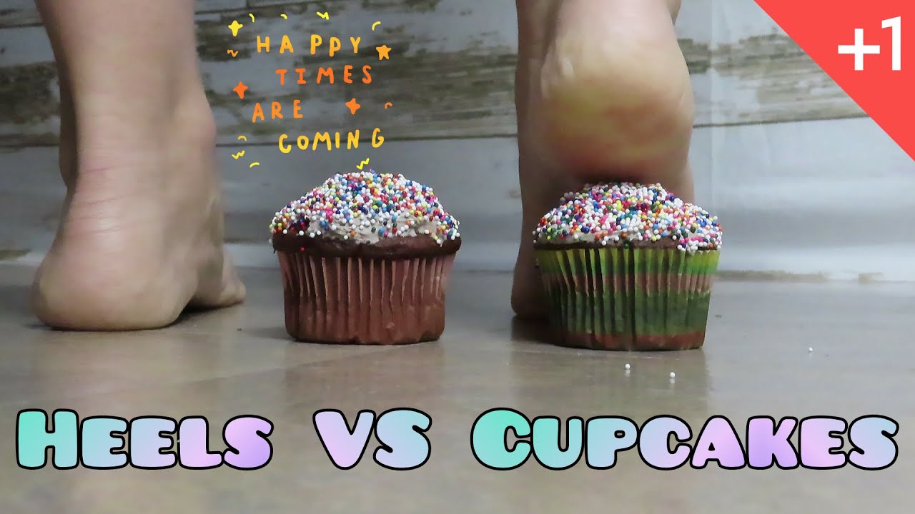 Bare Heels VS 2 Chocolate Cupcakes with Rainbow Sprinkles *Fetish* 18 ...
