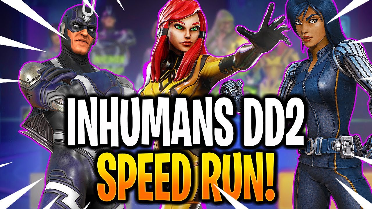 *NEW* INHUMANS DD2 SPEED RUN! - MARVEL Strike Force - MSF - YouTube