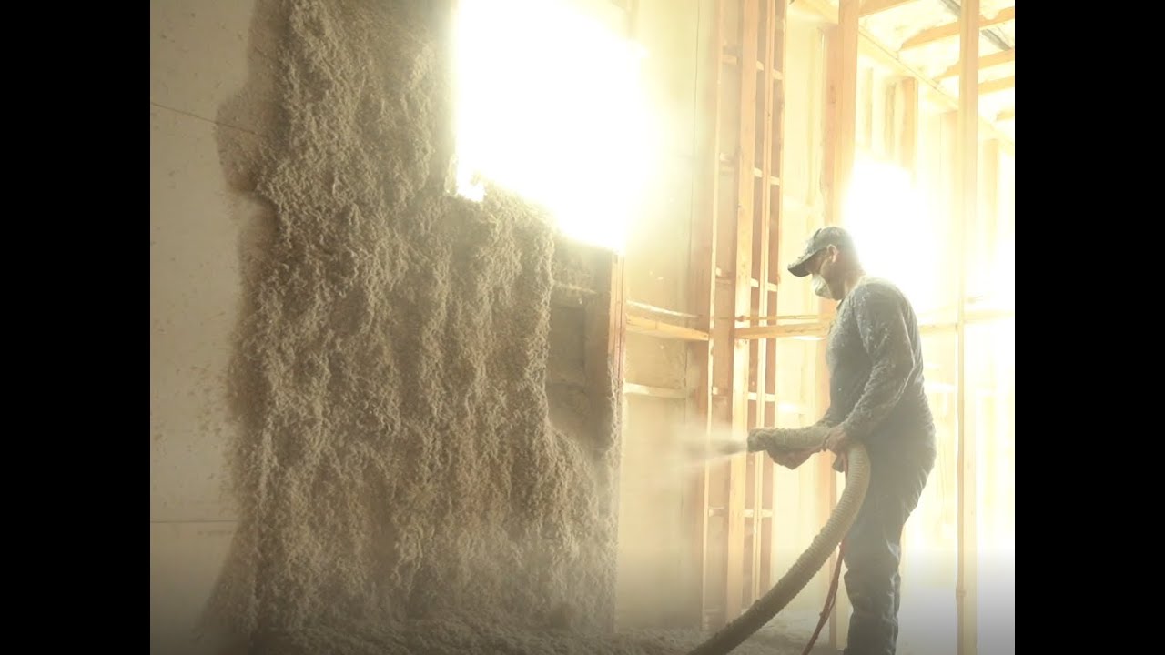 Greenfiber Spray-Applied Installation - YouTube