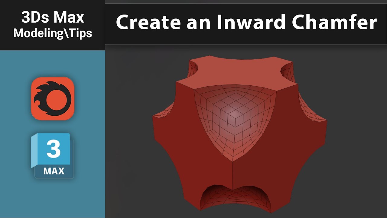 3ds Max – How to Create an Inward Chamfer (Vertex Depth Trick) - YouTube
