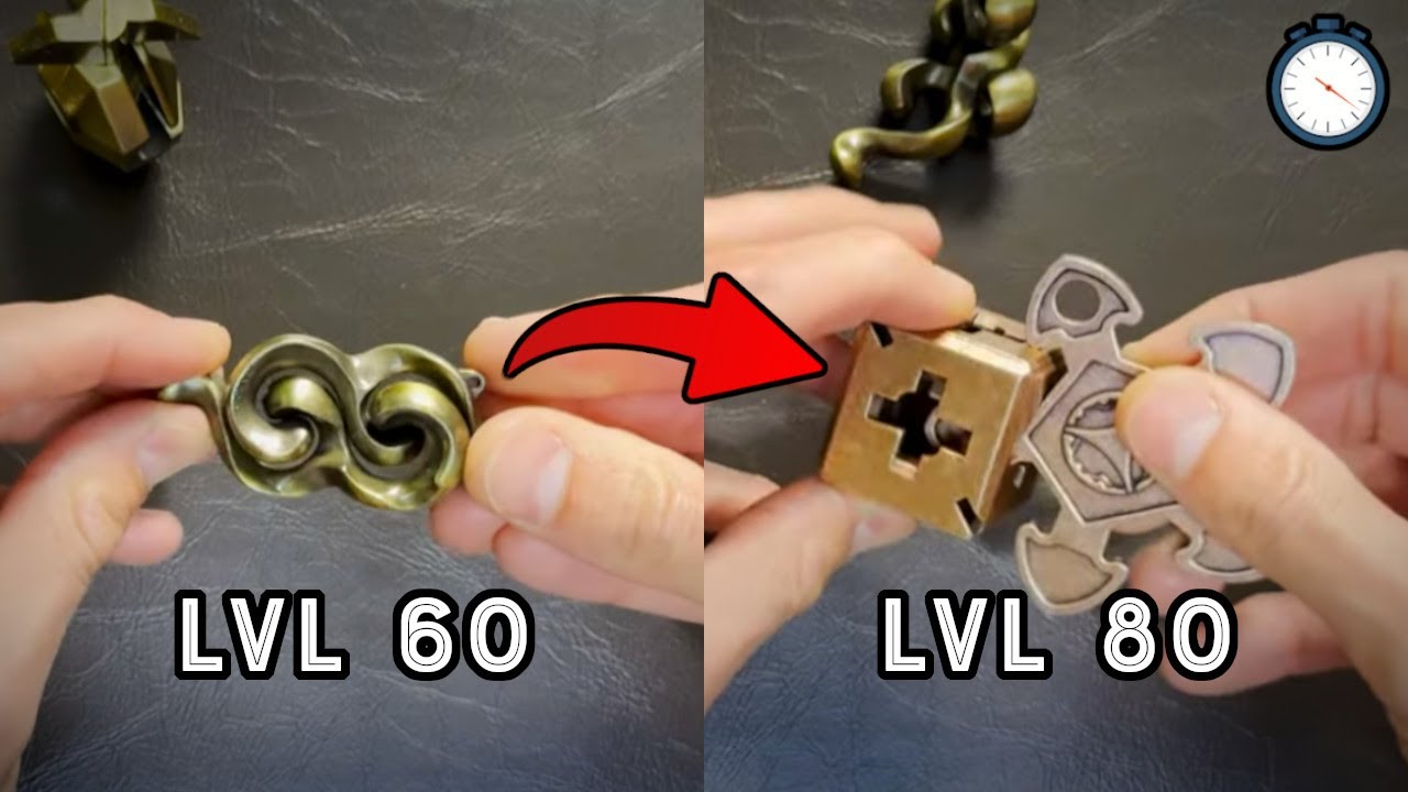 5 Metal Hanayama Puzzles in 5 Minutes - YouTube