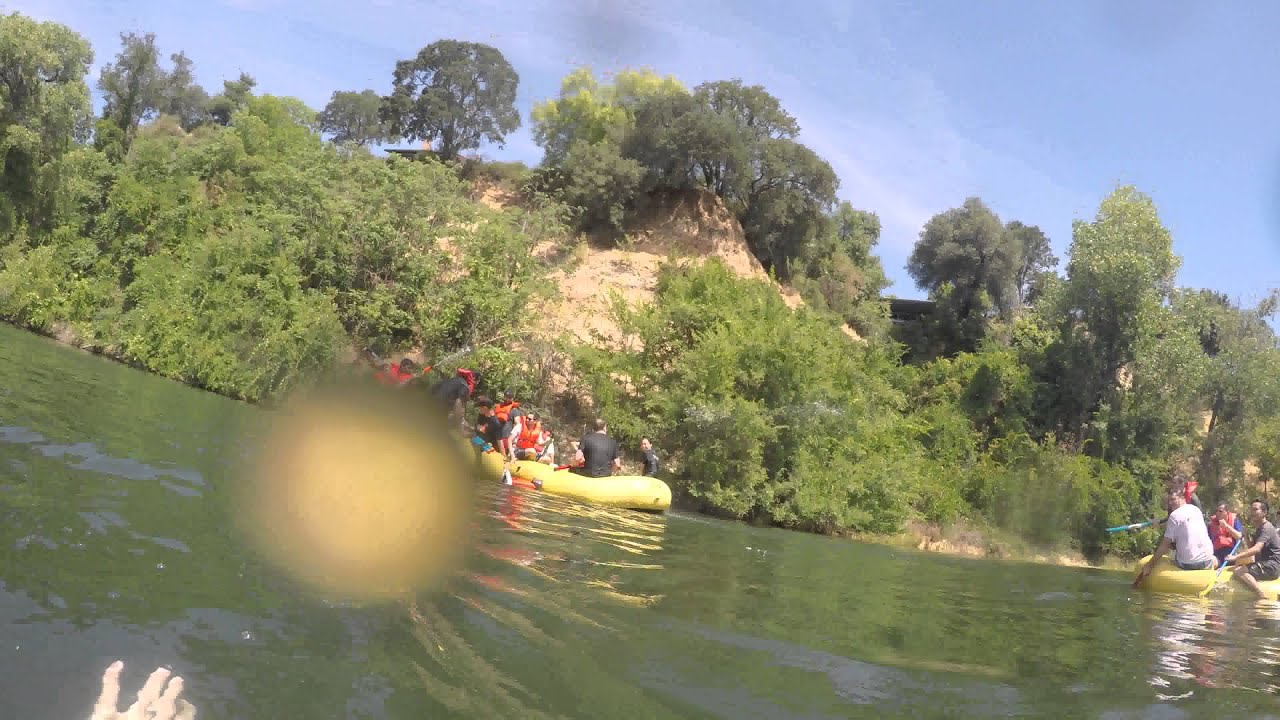 American River Rafting 7/2015 - Water Fight - YouTube