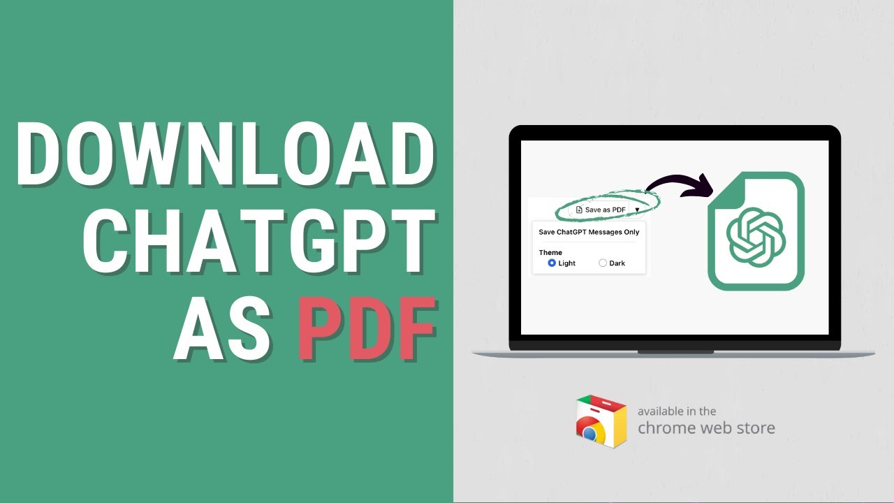 How to Download ChatGPT Chat as PDF - YouTube