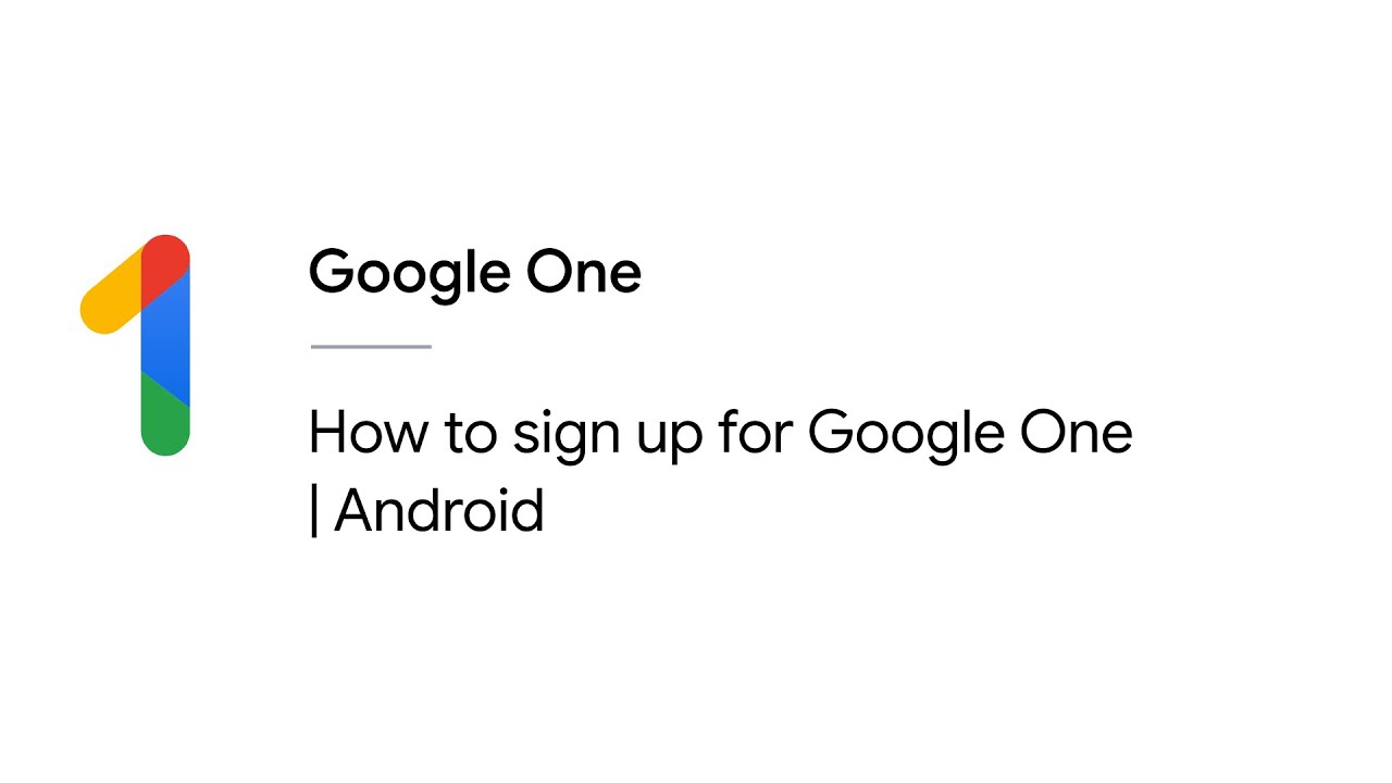 How to sign up for Google One | Android - YouTube