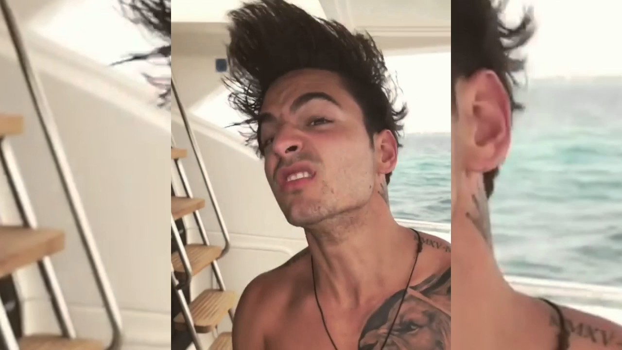 Maluma con el cabello largo se vuelve loco 2017 - YouTube
