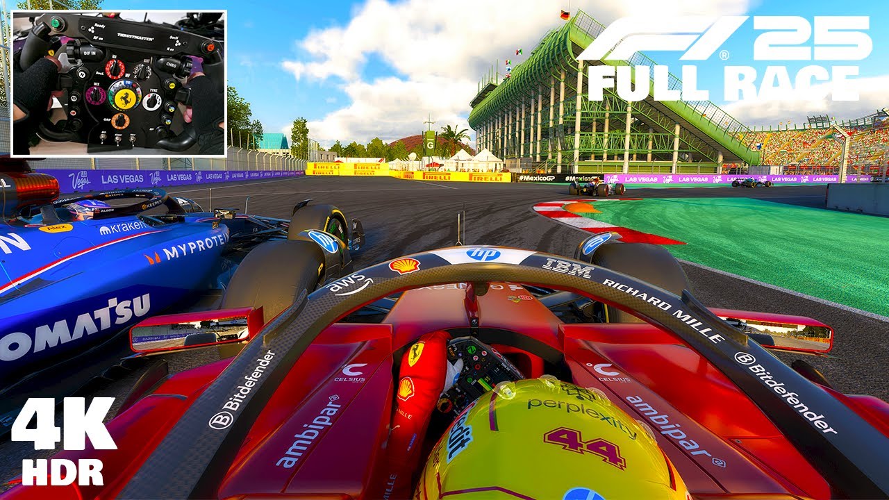 Lewis Hamilton SF-25 - Mexico City Grand Prix 2025 | F1 25 Steering ...
