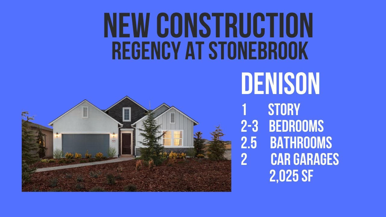 Regency at Stonebrook: DENISON | NEW CONSTRUCTION | 1 Story | 2-3 Bedrooms | 2,025 SF | Sparks ...