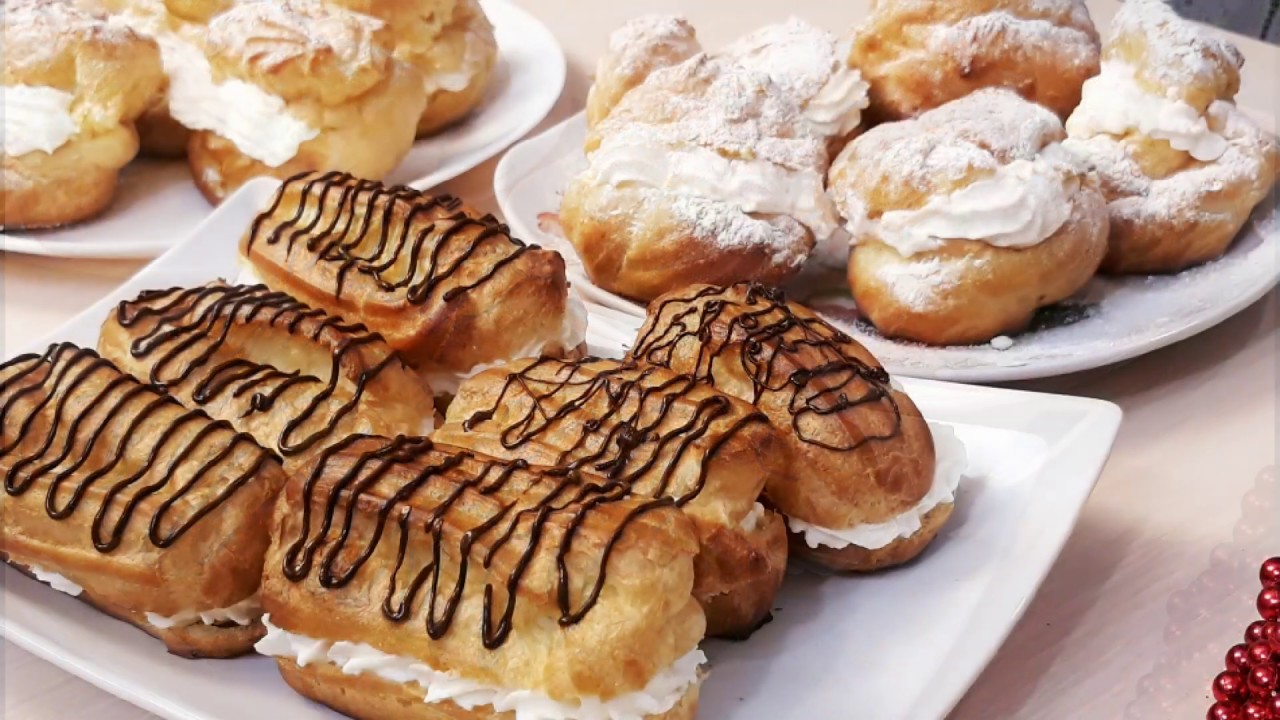 ECLERE (PRAJITURA CHOUX, PROFITEROL) cu cremă de frişcă :) | Reghina ...