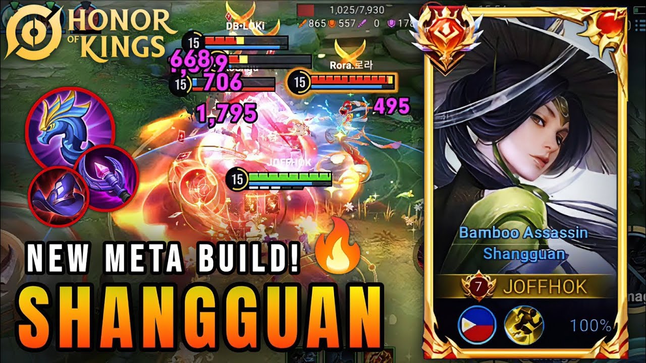 AWESOME DASH! New OP Shangguan Build Insane Gameplay | Honor of Kings ...
