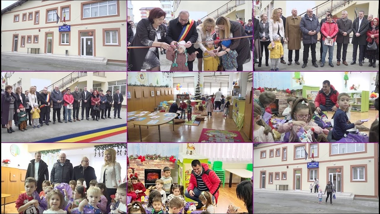 Creşă nouă în comuna Bascov - YouTube