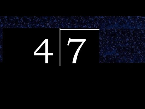 Dividir 7 entre 4 division inexacta con resultado decimal de 2 numeros ...