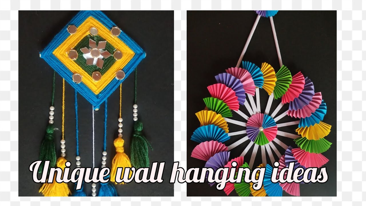 2 unique wall hanging #bestoutofwaste/Tanu's creative mom - YouTube