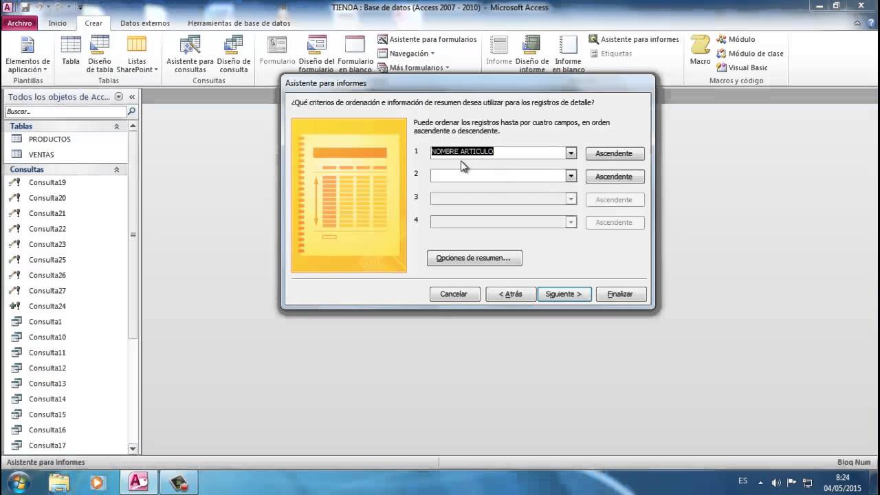 Curso Access #16 Informes - YouTube