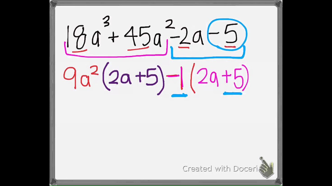 Factoring by Grouping AND Difference of 2 Squares - YouTube