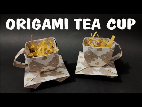 Origami Tea Cup Instruction - YouTube