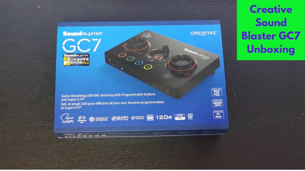 Creative Sound Blaster GC7 Gaming Dac/Amp - YouTube