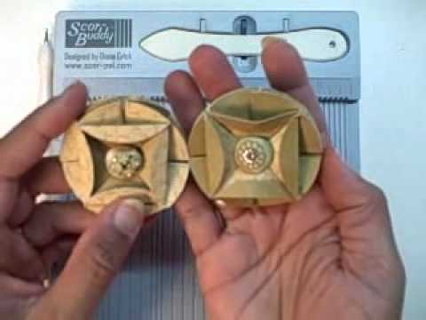 APG - Round Folded Flower Embellishment - YouTube