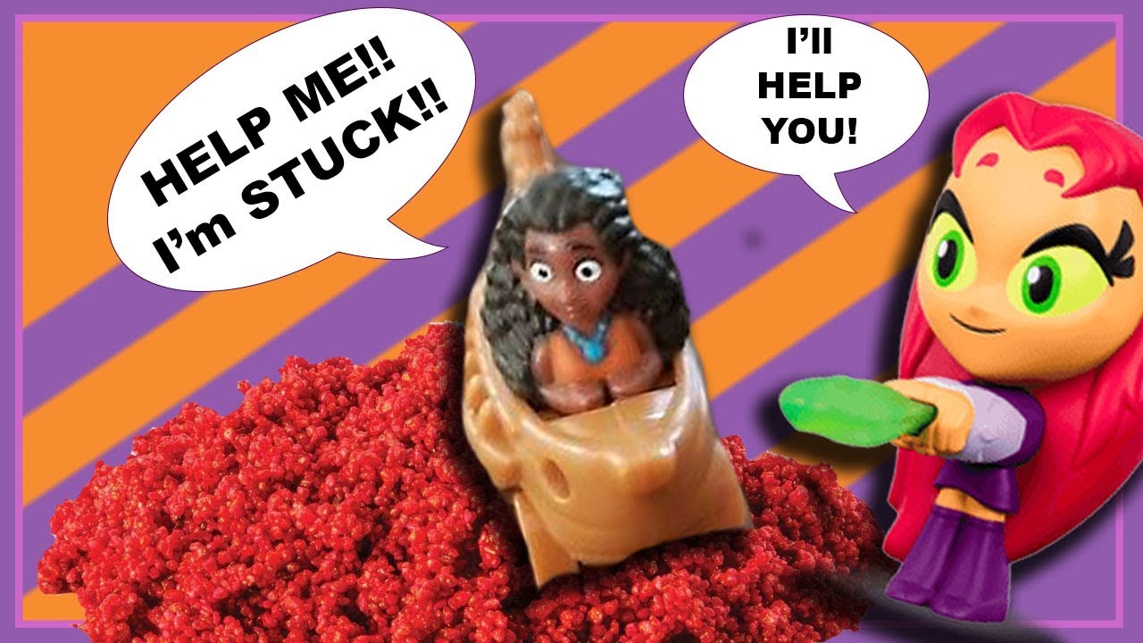 Princess Moana Gets Stuck in Goop!! - YouTube