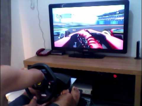 Teste do Volante Ferrari 458 Itália para Xbox 360 - Ferrari 458 Italia Steering Wheel for Xbox 360