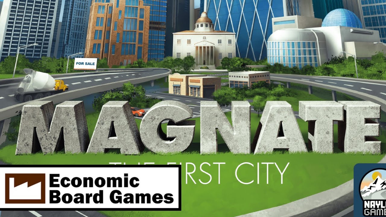 Magnate: The First City: Run-Through: Economic Board Games - YouTube