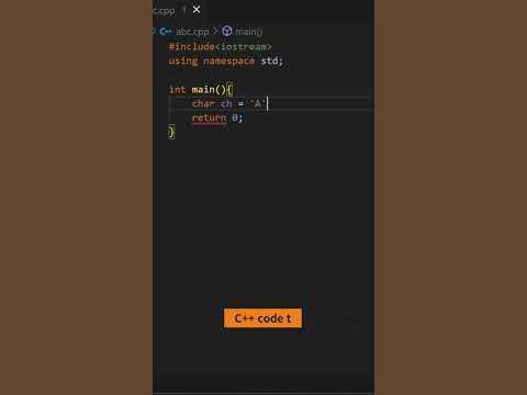 C++ Program For char to int Conversion || #coding #shorts - YouTube