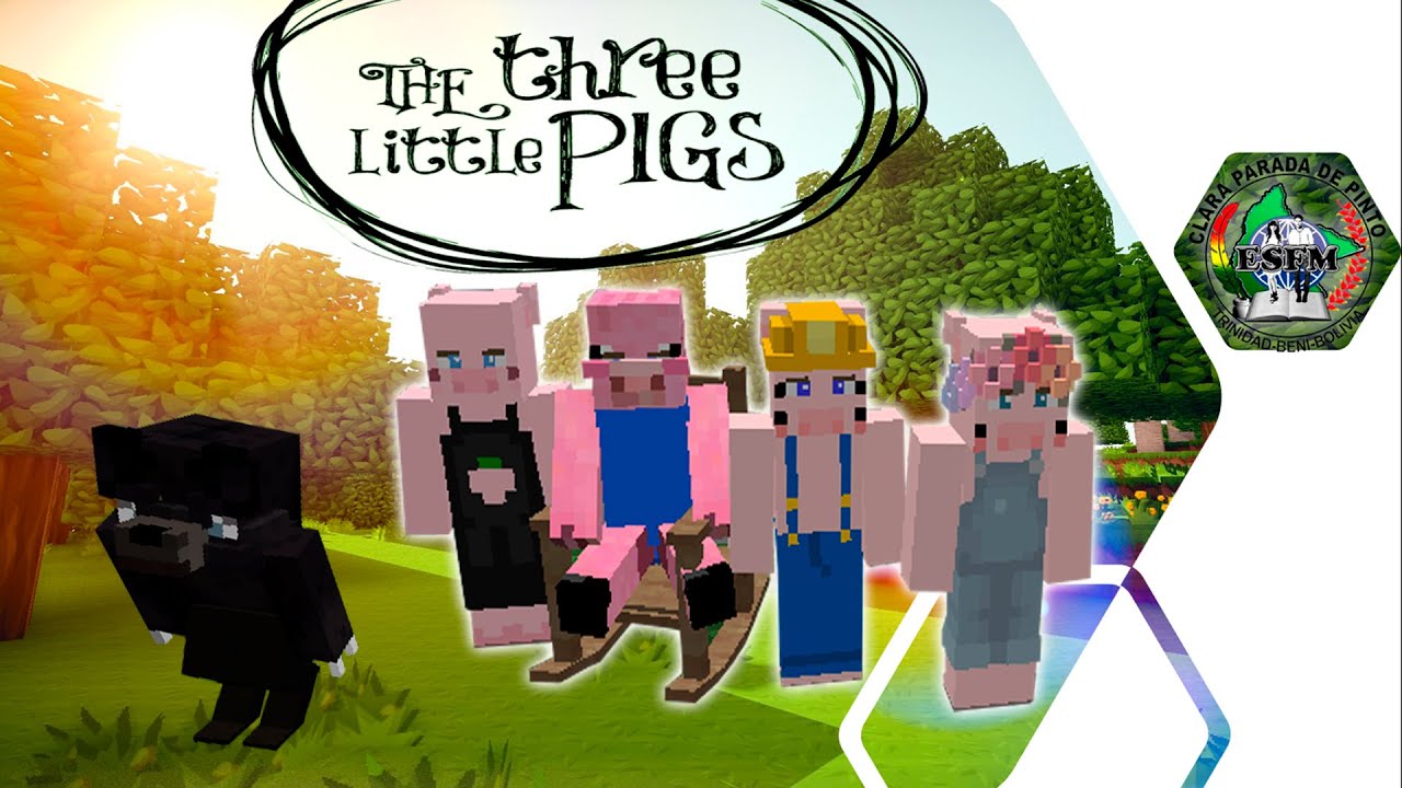 The Three Little Pigs - MINECRAFT Edition - YouTube
