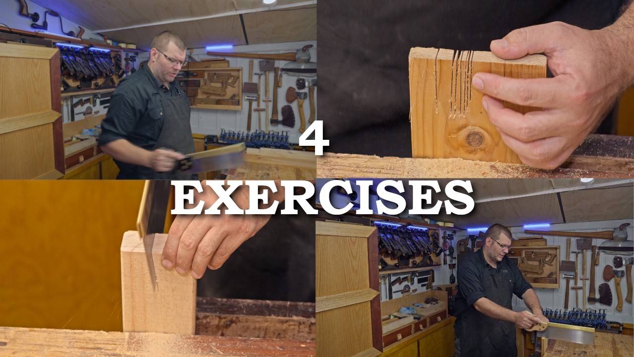 4 Exercises to Improve Your Hand Sawing - YouTube