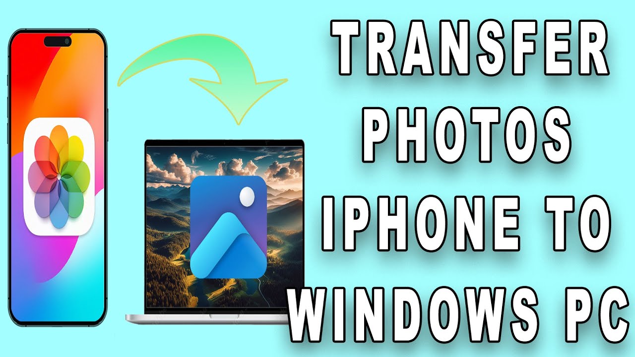 How to transfer photos from iPhone to Windows PC - YouTube