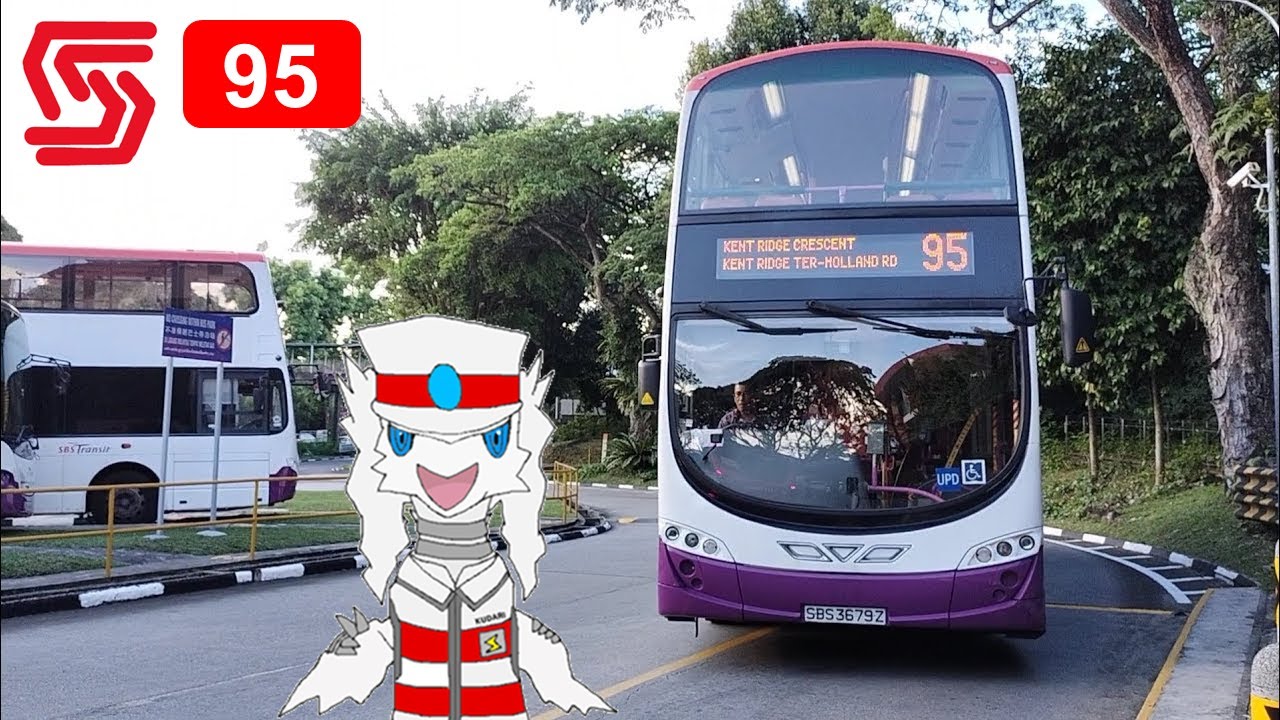 [循環地まで前面展望] SBS トランジット 95 Kent Ridge Bus Terminal - 下ケントリッジ路 - Buona ...