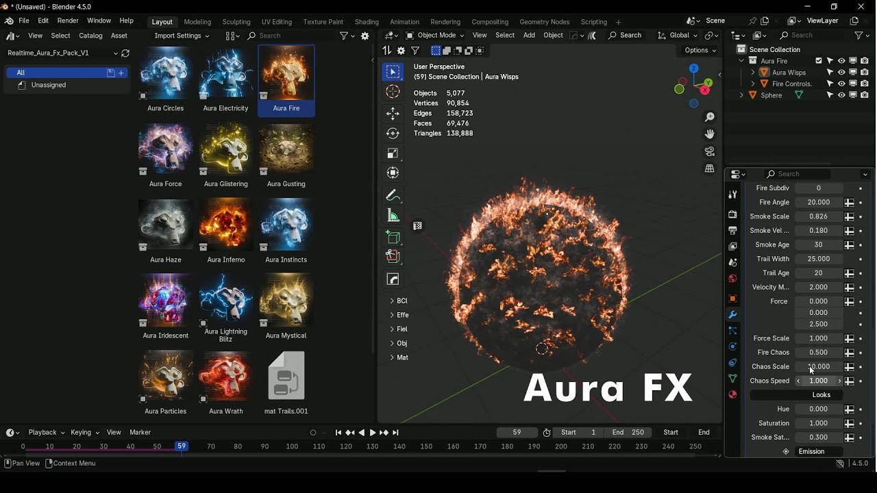 Realtime Aura FX Blender Addon - YouTube