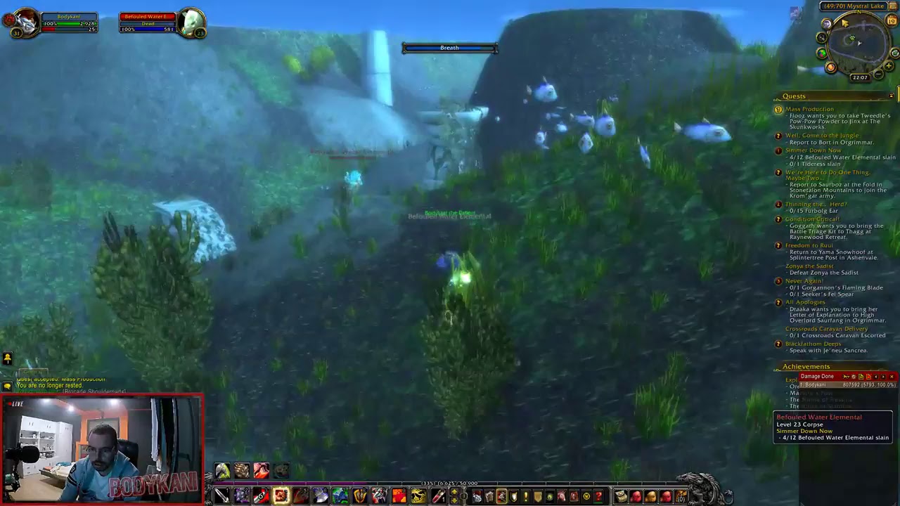 WoW warrior leveling 30-110 ;) - YouTube