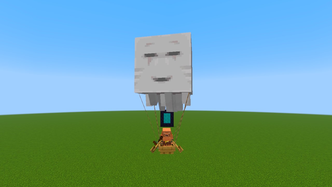 How to Make a Happy Ghast Balloon in Minecraft - YouTube