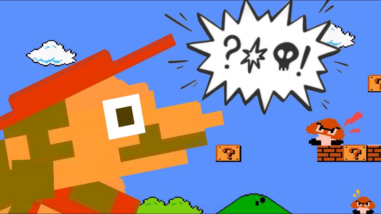 10 Unusual Fails with Mario at Wolrd 1-1 - YouTube